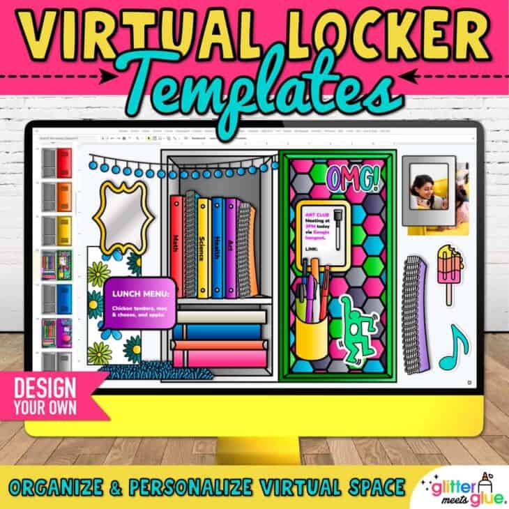 Virtual School Locker Templates – Middle School Ice Breaker Activity
