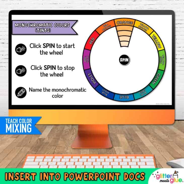 Digital Color Wheel Spinners – Teach Color Theory in Art Class