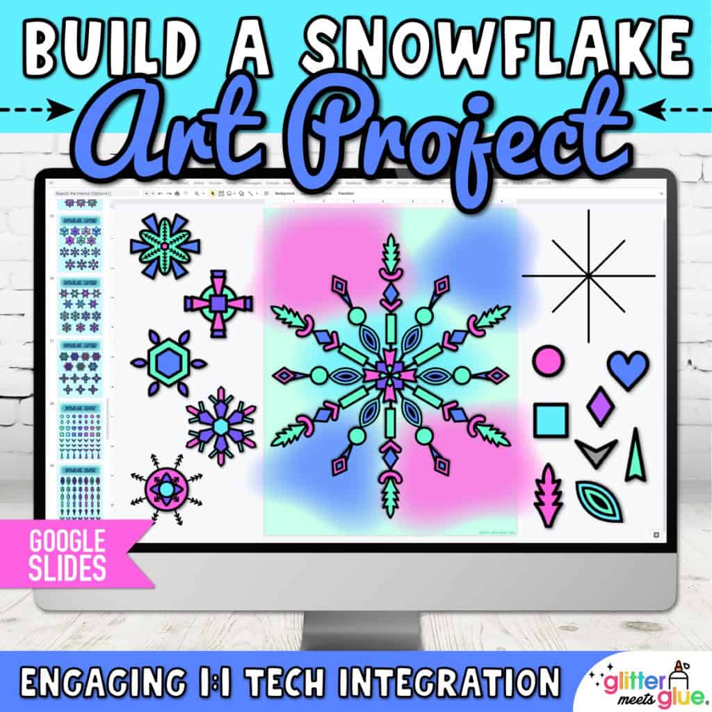 Digital Snowflake Art Project – Elementary Winter Activity for Kids