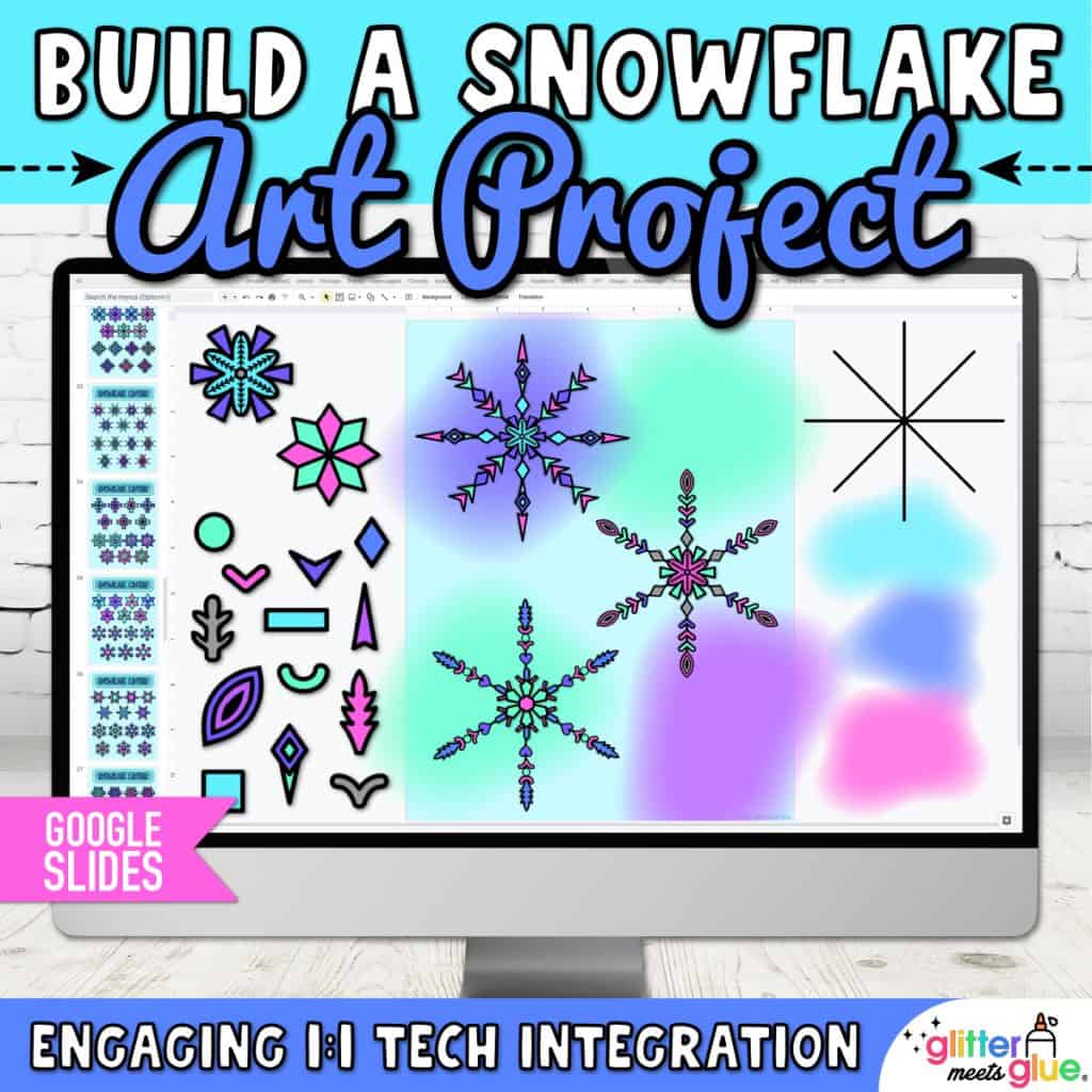 Digital Snowflake Art Project – Elementary Winter Activity for Kids