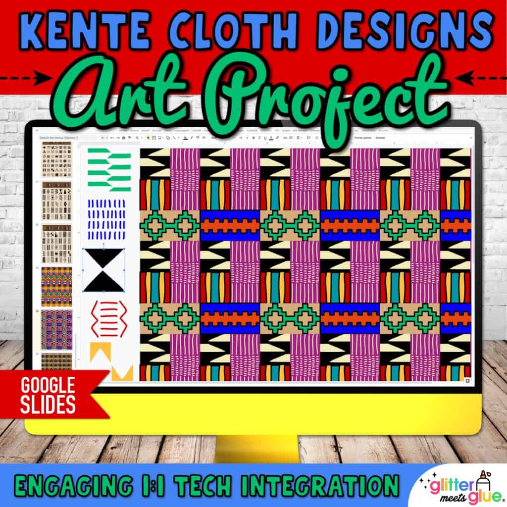 Digital Kente Cloth Art Project – Black History Month Art Ideas