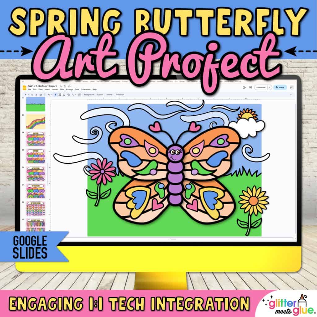 Digital Butterfly Art Project – Elementary Digital Art Lesson