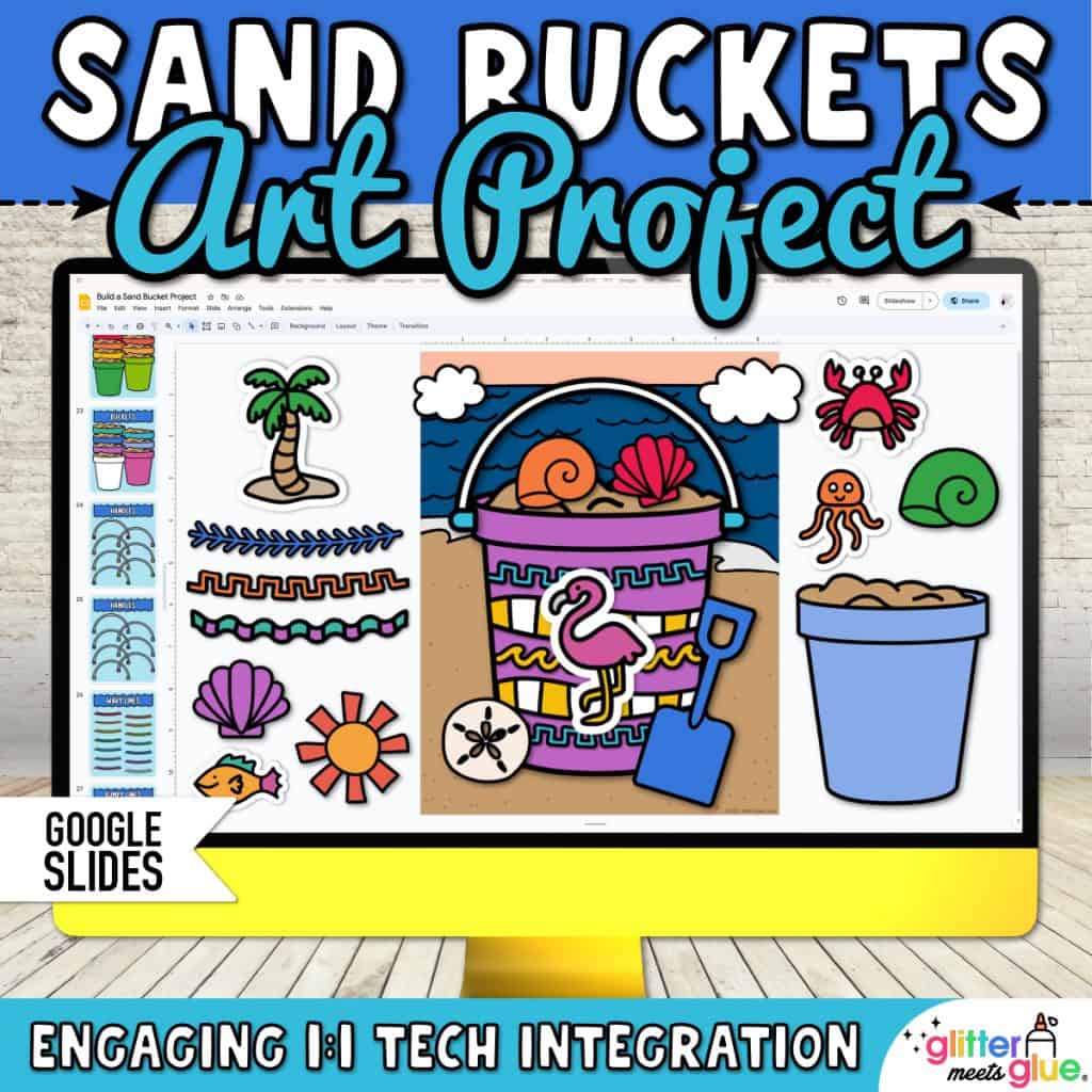 Digital Sand Bucket Art Project – Summer Bucket List Activity