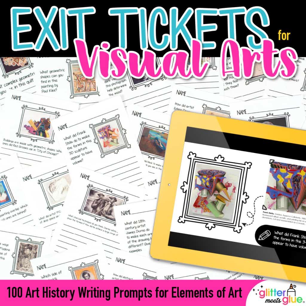 Art Exit Tickets: Writing Prompts – Formative Assessment Ideas