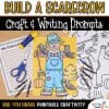 Scarecrow Coloring Craft – Fall Writing Prompts & Template
