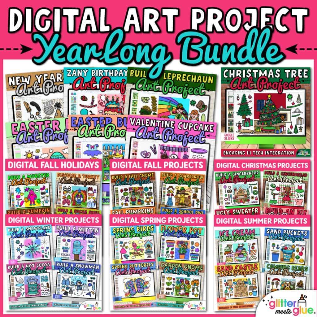 Digital Easter Bunny Art Project – Google Slides Spring Activity