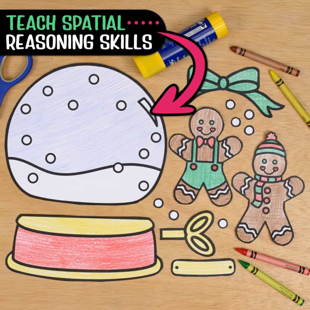 Snow Globe Coloring Craft – Winter Writing Prompts & Template