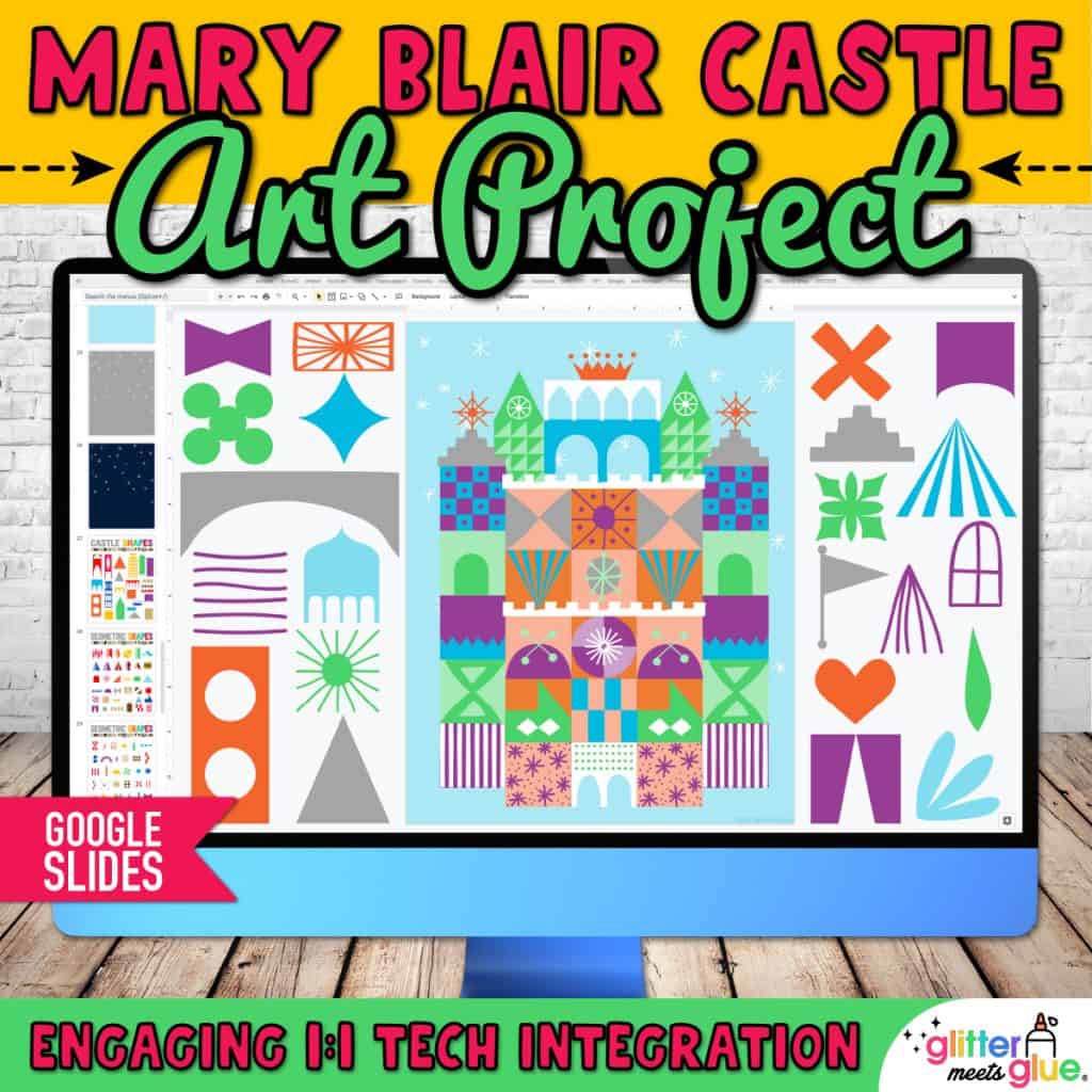 Digital Mary Blair Castle Project – Digital Art Lesson for Kids