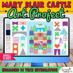 Digital Mary Blair Castle Project – Digital Art Lesson for Kids
