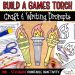 Winter Games Torch Coloring Craft – Summer Olympics Writing Craft