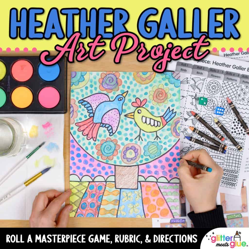 Heather Galler Folk Art Game – Elementary Art Project & Lesson