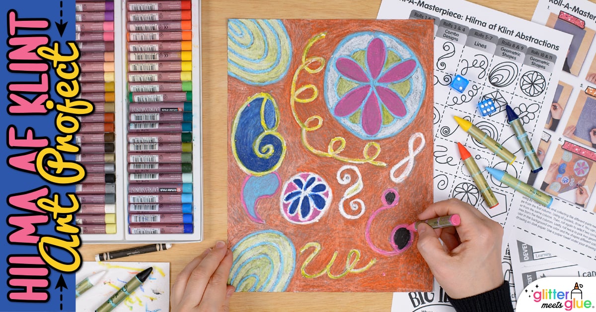 Hilma af Klint Art Game – Intermediate Art Project & Sub Plans