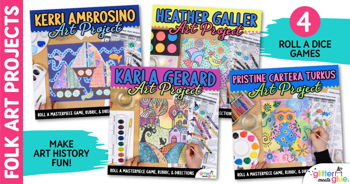 Folk Art Games Bundle – Women's History Month Art Projects