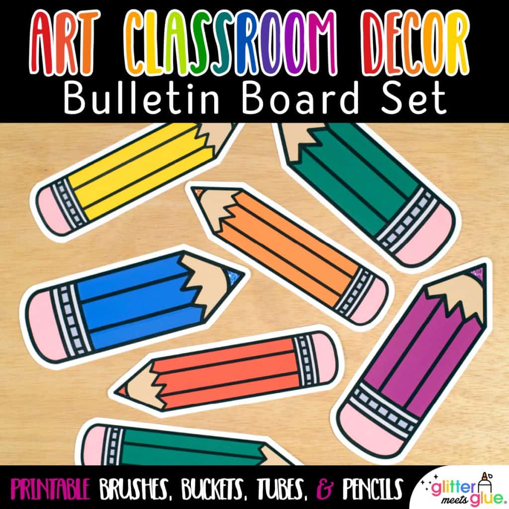 Art Classroom Decor Printables – Elementary Art Bulletin Boards