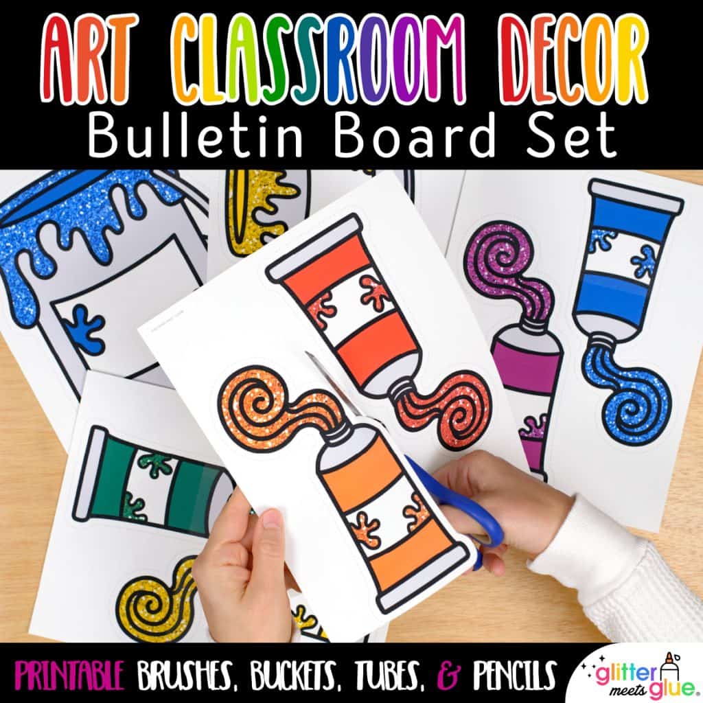 Art Classroom Decor Printables – Elementary Art Bulletin Boards