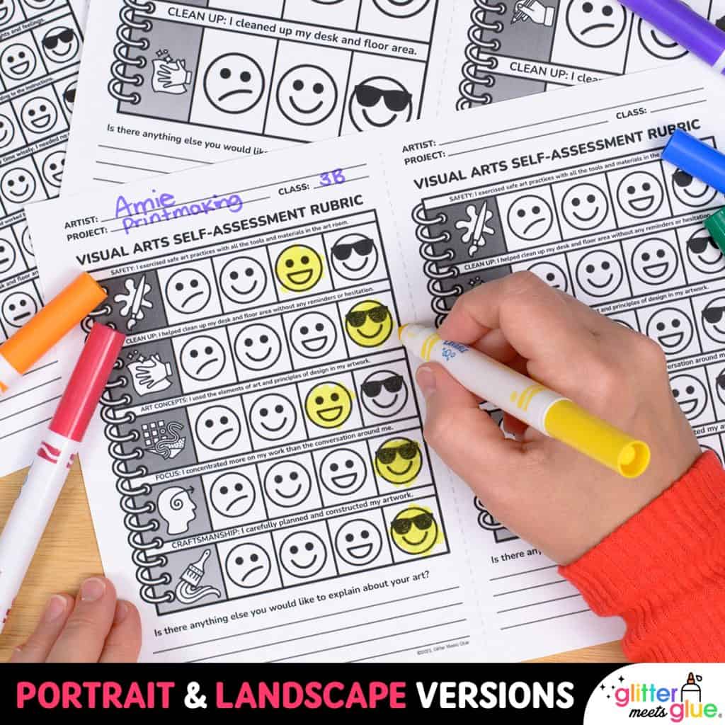 Editable Art Rubric for Elementary & Middle School – Google Slides