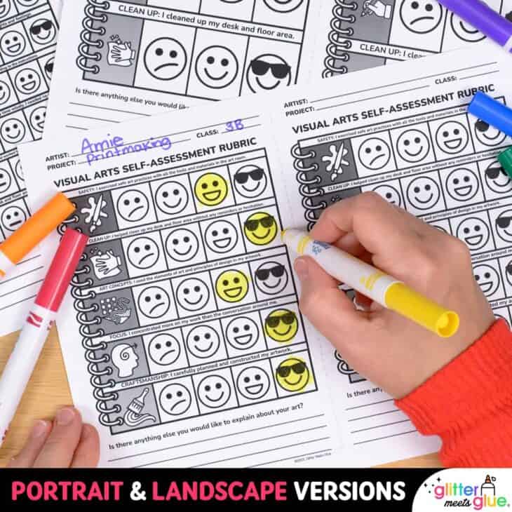 Editable Art Rubric for Elementary & Middle School – Google Slides