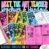 Meet the Art Teacher Editable Template – Open House Night School