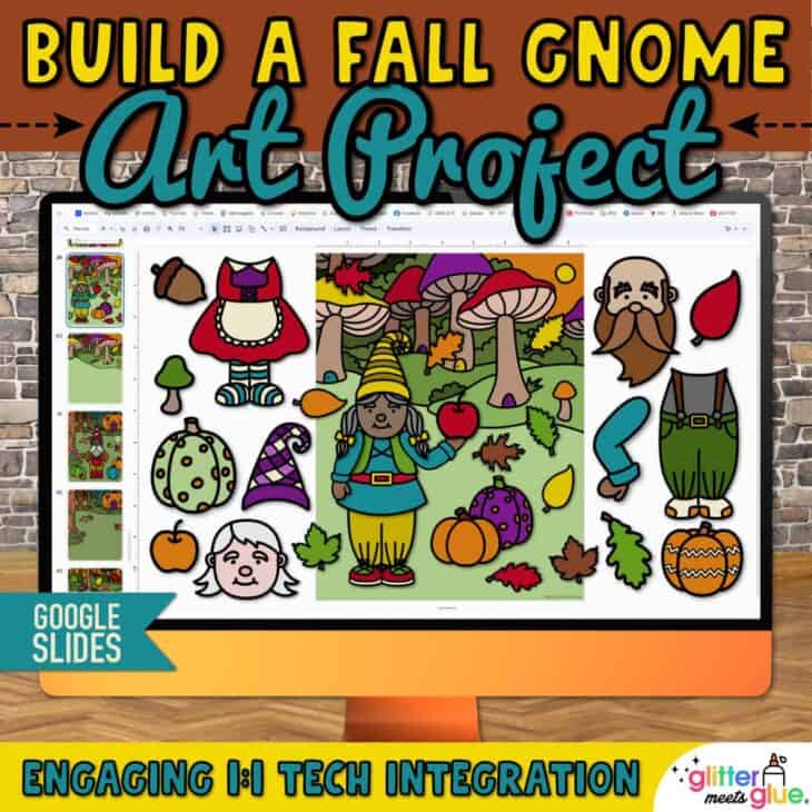 Digital Fall Gnome Craft – Digital Autumn Art Project, Google Slides