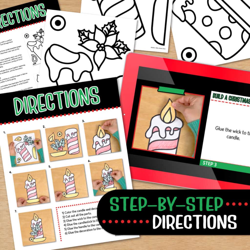 Christmas Coloring Crafts & Writing Prompts – 4 Easy Projects