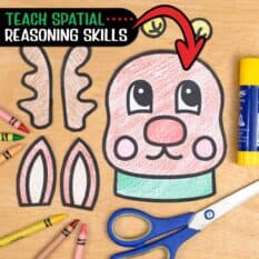 Rudolph Craft Christmas Writing Prompts & Template for December
