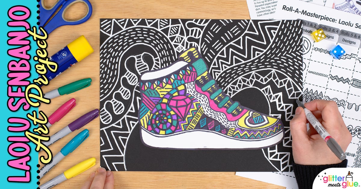 Laolu Senbanjo Sneakers Art Project – Black History Month Lesson