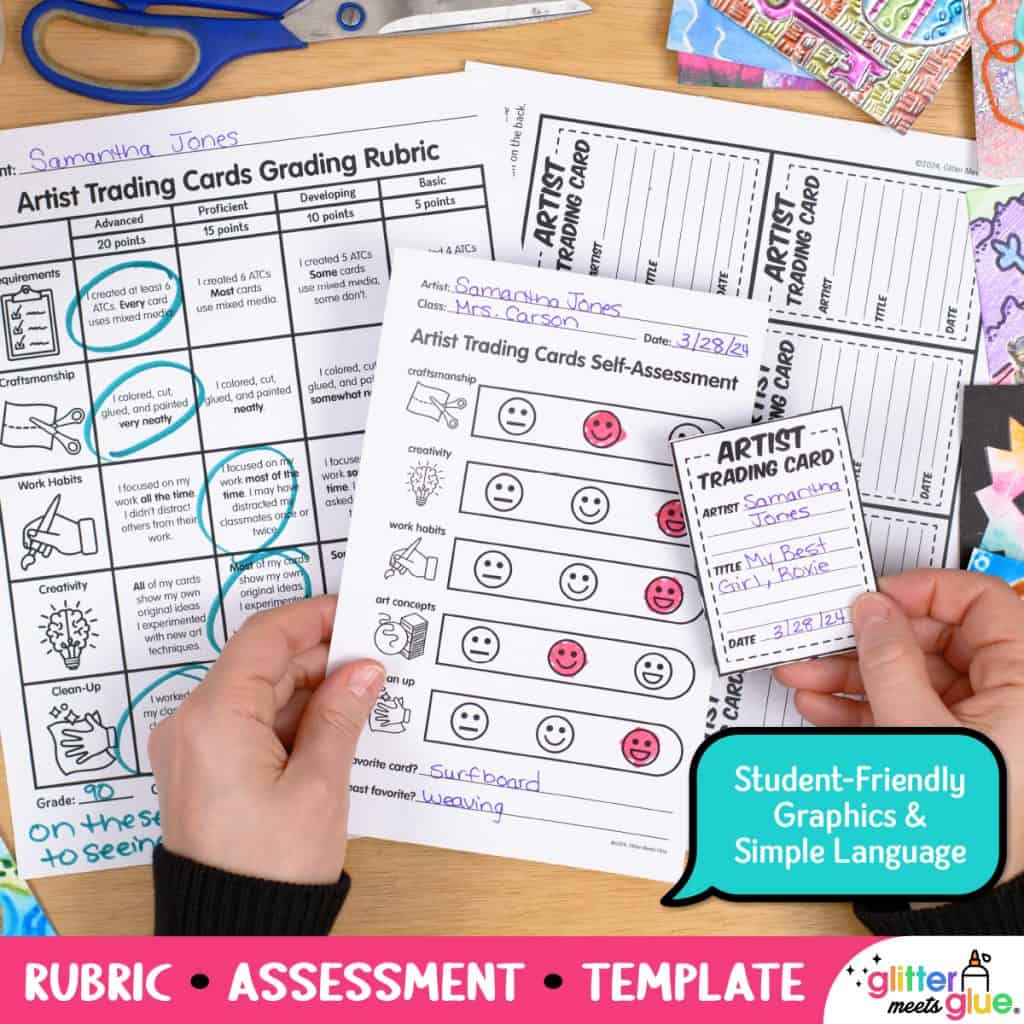 Artist Trading Cards Lesson – Elementary Art Mixed Media Project