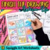 Finish the Drawing Worksheets – Printable Fast Finisher Activities