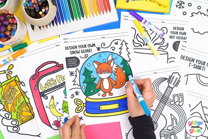 Art Sub Plans for Elementary | 11 Easy No-Prep K-5 Art Activities