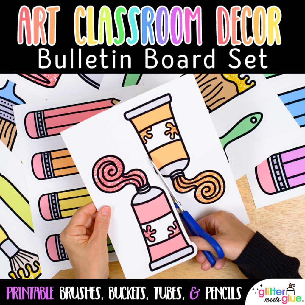 Art Class Wall Decor – Printable Pastel Decor for Art Bulletin Boards