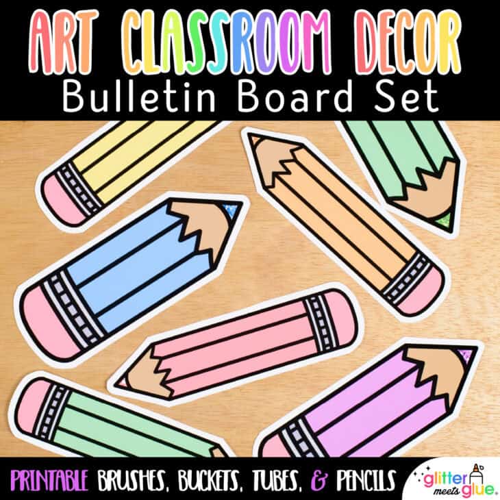 Art Class Wall Decor – Printable Pastel Decor for Art Bulletin Boards