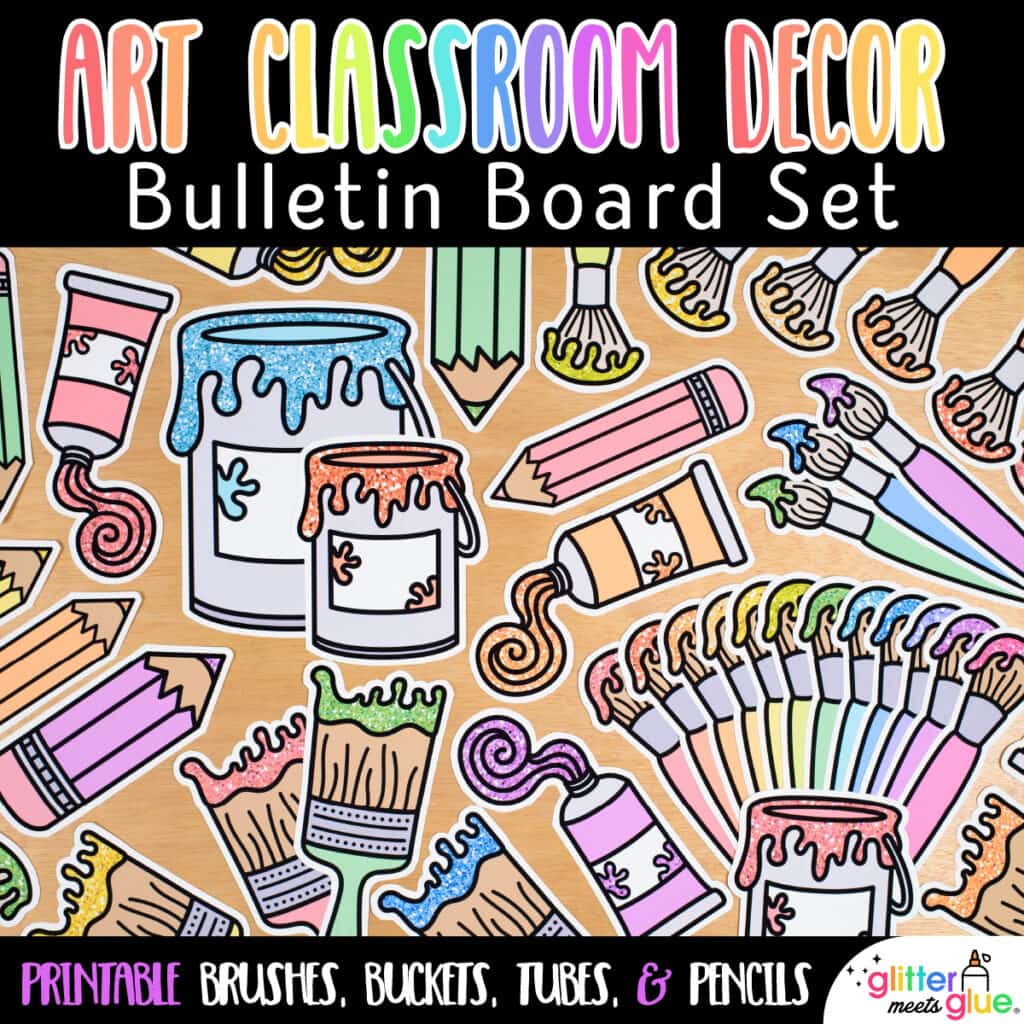 Art Classroom Decor Printables – Elementary Art Bulletin Boards