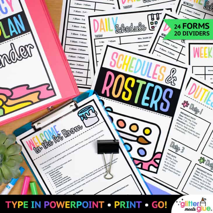 Art Sub Binder Printables & Templates Bundle – Editable Forms