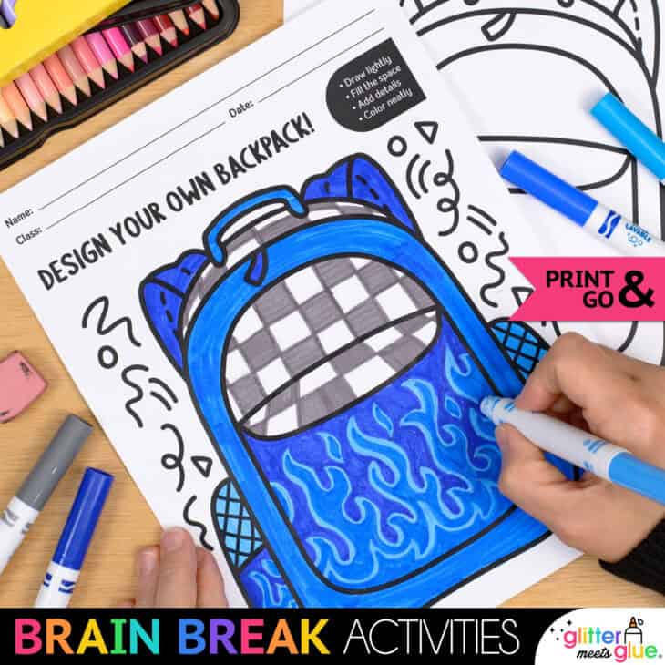Design Your Own Middle School Art Worksheets – Art Sub Plans