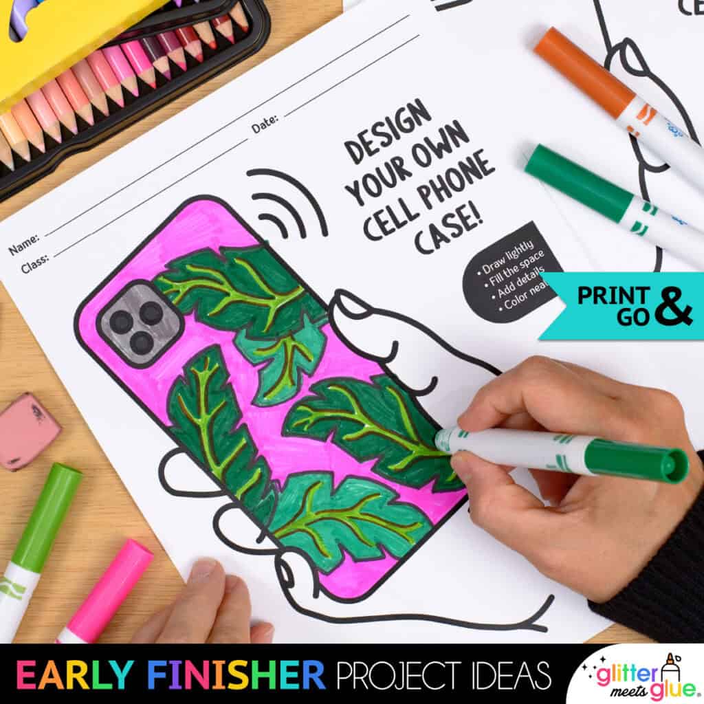 Design Your Own Middle School Art Worksheets – Art Sub Plans