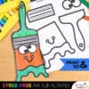 Kindergarten Art Sub Plans No Prep Emergency Coloring Crafts