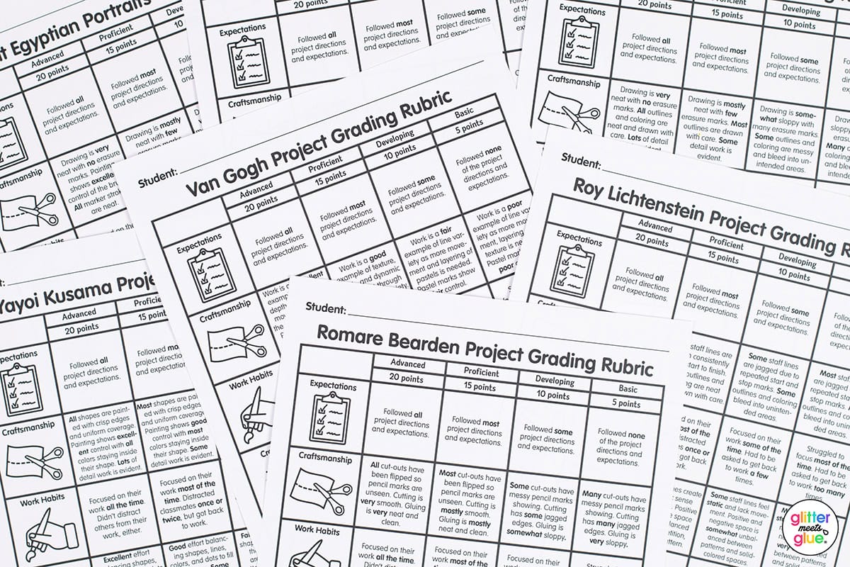 5 Art Rubric Grading Tips for Student Artwork Assessment – K - 8th