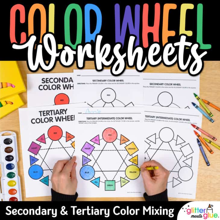 Color Wheel Spinner – Elementary & Middle School Art Activities