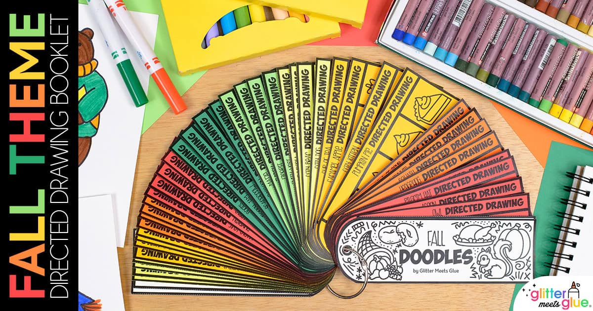 Fall Directed Drawing Booklet – 40 Elementary Art Bell Ringers