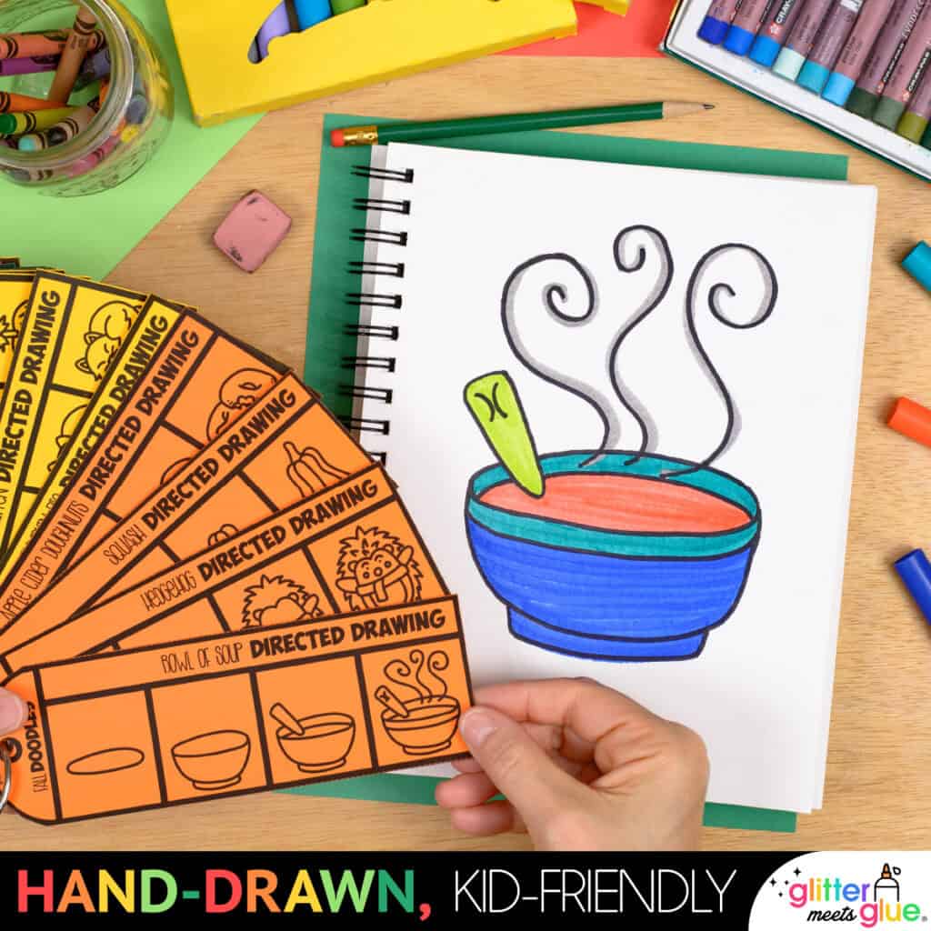 Fall Directed Drawing Booklet – 40 Elementary Art Bell Ringers