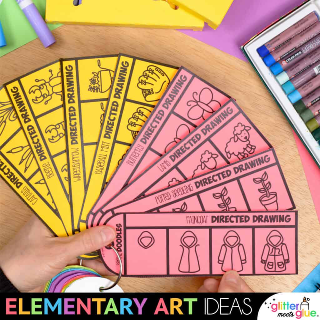 Spring Directed Drawing Booklet – 40 Elementary Art Bell Ringers