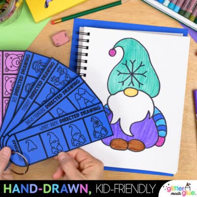 Winter Directed Drawing Booklet – 40 Elementary Art Bell Ringers