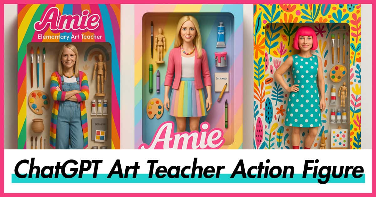 ChatGPT Art Teacher Action Figure Prompts – Blister Pack