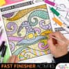 Halloween Zendoodle Art Worksheets – Fast Finisher Art Activities
