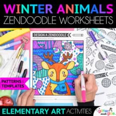 Echo Drawing Worksheets – Elementary, Middle Warm Up Activities