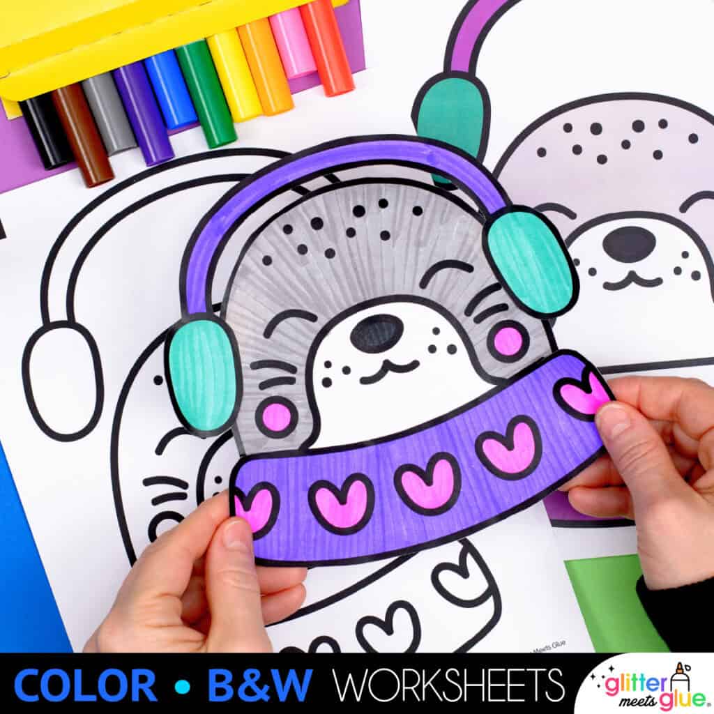 Seal Craft Template – Arctic Animal Cut and Paste Winter Activity