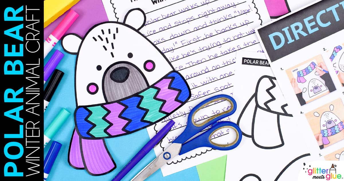 Polar Bear Craft Template – Cute Winter Arctic Animal Printables