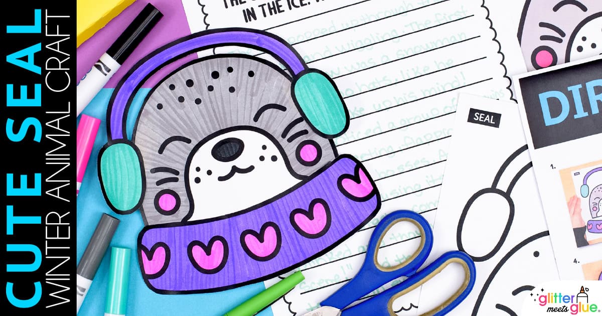 Seal Craft Template – Arctic Animal Cut and Paste Winter Activity